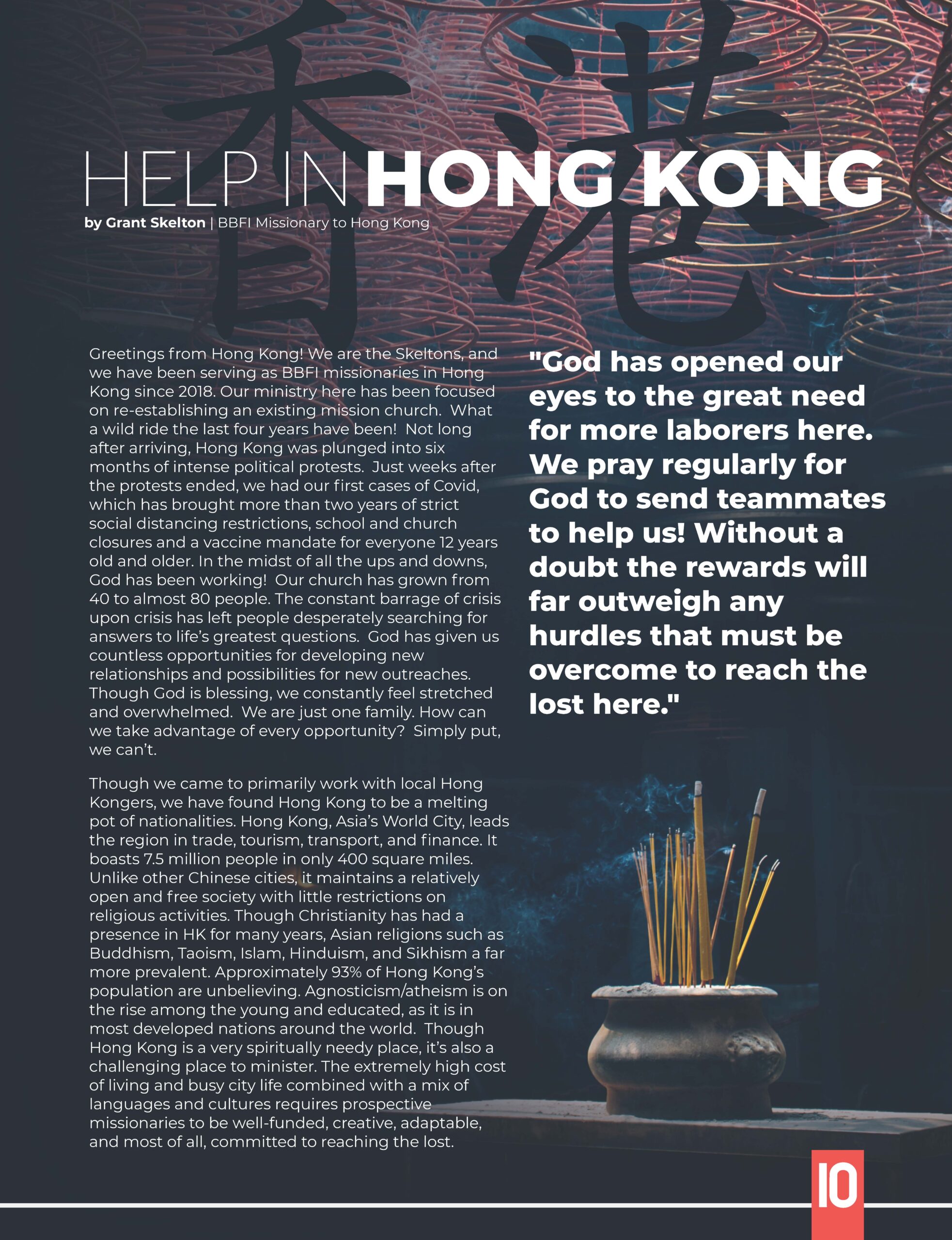 Help in Hong Kong – The Bridge